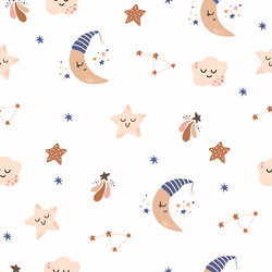 0751 sleep pattern Royalty Free Vector Image - VectorStock