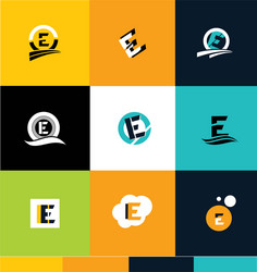 Letter e logo Royalty Free Vector Image - VectorStock