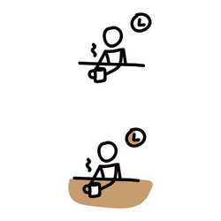 Stick Figure Coffee Vector Images (over 110)