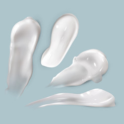 Realistic serum gel texture flow on transparent Vector Image