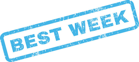 Best week text rubber stamp Royalty Free Vector Image