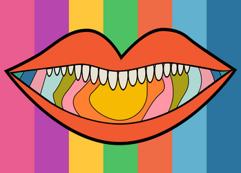 Open Rainbow Mouth Vector Images (97)