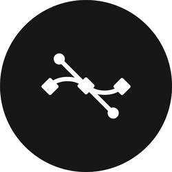 S curve icon simple sign for web site and mobile Vector Image