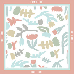 Floral pattern scarf bandana designs Royalty Free Vector