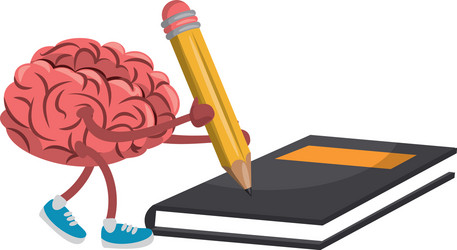 Human brain intelligence and creativity cartoons Vector Image