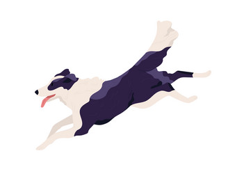 Running cartoon dog animation sprite sheet Vector Image