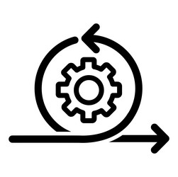Agile icon scrum process Royalty Free Vector Image