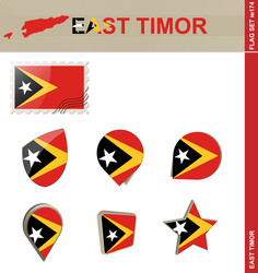 East Timor Map with Landmarks Vector Images (57)