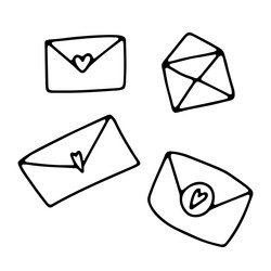 Envelopes Doodles Vector Images (over 6,600)