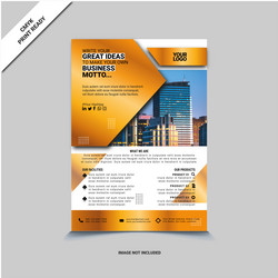 Tree plantation flyer design template Royalty Free Vector