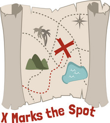 X Marks the Spot Map Vector Images (39)