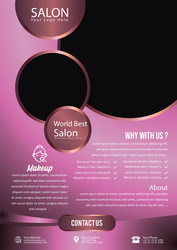 Salon flyer Royalty Free Vector Image - VectorStock