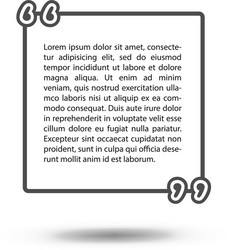 Template quotes quote blank empty Royalty Free Vector Image