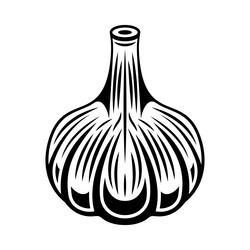 Sticker garlic Royalty Free Vector Image - VectorStock