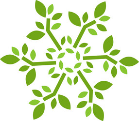 Earth leaf logo design template Royalty Free Vector Image