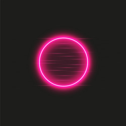 Red round frame shining circle banner isolated Vector Image