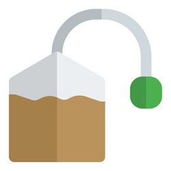 Tea bag outline icon set Royalty Free Vector Image