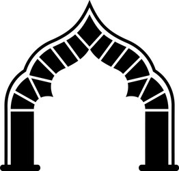 Construction arch icon simple style Royalty Free Vector