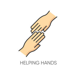 Helping Hands Cartoon