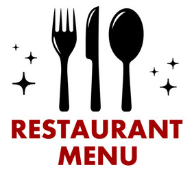 Restaurant menu icon line style Royalty Free Vector Image