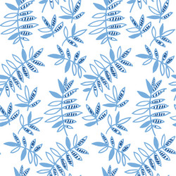 Blue floral motif Royalty Free Vector Image - VectorStock