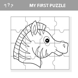 Worksheet Puzzle Zebra Vector Images (over 200)