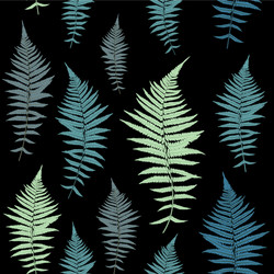 Fern leaves seamless pattern floral Royalty Free Vector