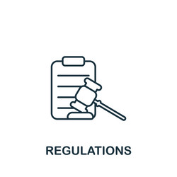 Obligation icon monochrome simple icon Royalty Free Vector