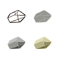 Diamond shape button Royalty Free Vector Image