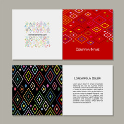 Invitation cards design with flower Royalty Free Vector