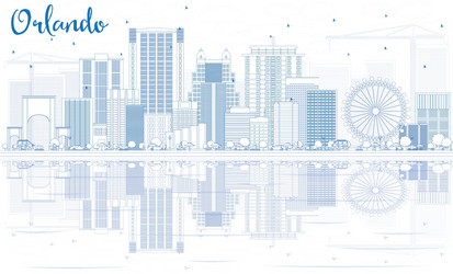 Orlando Florida Skyline Vector Images (over 100)