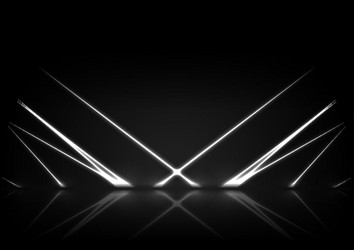 White laser lines abstract hi-tech background Vector Image