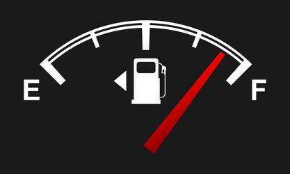 Empty and fueled gas gauges Royalty Free Vector Image