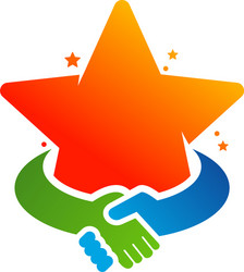 Star deal logo template creative deal logo Vector Image