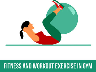 Medicine ball throw exercise Royalty Free Vector Image