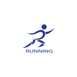 People running icon simple clip art design Vector Image