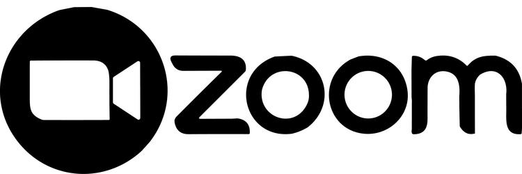 Zoom app logo application for video Royalty Free Vector
