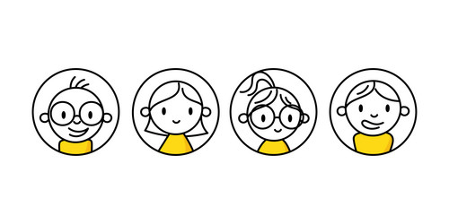 Children Cartoon Profile Picture Vector Images (over 250)