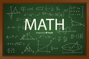 Math chalkboard background Royalty Free Vector Image