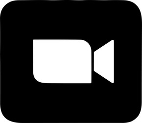 Zoom app logo application for video Royalty Free Vector