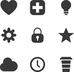 Packs icons user interface for mobile devices Vector Image