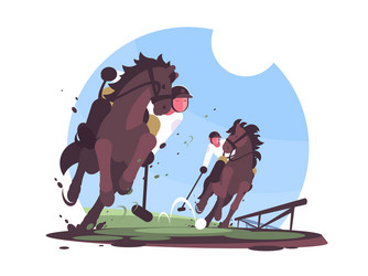 Cartoon polo player Royalty Free Vector Image - VectorStock