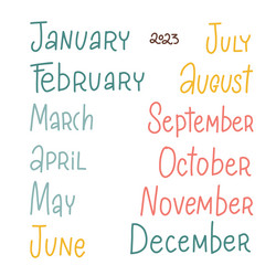 Months Names Font Vector Images (over 570)