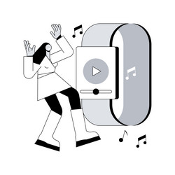 Cartoon mp3 player Royalty Free Vector Image - VectorStock