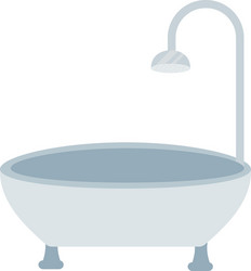 Empty bath isolated on white Royalty Free Vector Image