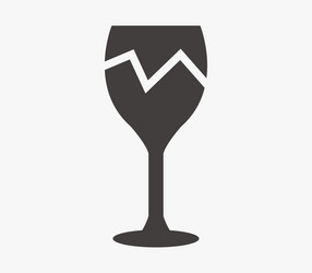 Broken glass icon Royalty Free Vector Image - VectorStock