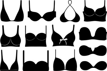 Collage of different women underwear Royalty Free Vector