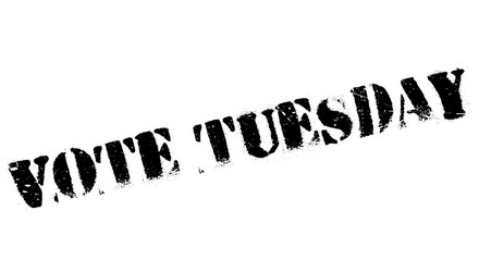 Vote tuesday rubber stamp Royalty Free Vector Image