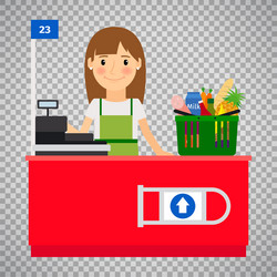 Cashier Lady Vector Images (over 410)