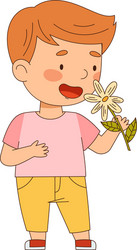 Kids Smell Flower Vector Images (over 240)